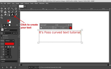 How To Create Curve Text In GIMP In 5 Simple Steps