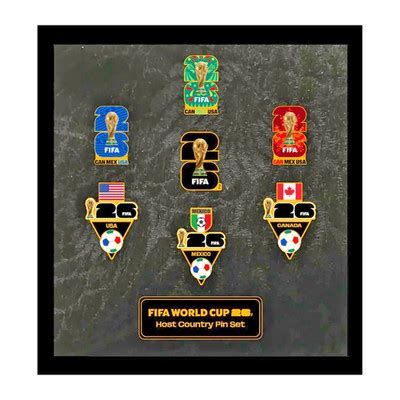 Fifa Club World Cup 2026 Collectible Host Pins Souvenir Soccer Fan T