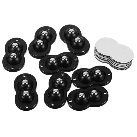 8pcs Self Adhesive Wheels Double Ball Bearing Wheels For Kitchen