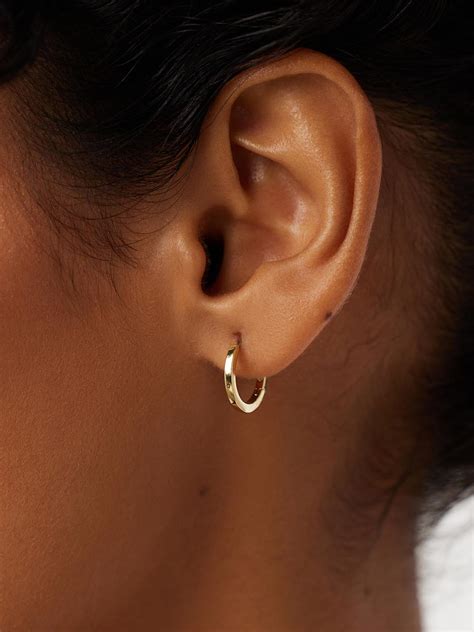 Gold Huggie Hoop Earrings Huggie Hoops Small Ana Luisa Online