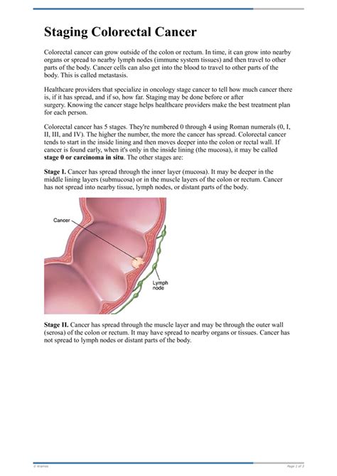 Colon Cancer Stage 0