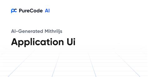 Build Great Mithriljs Application Ui Components Faster Using Ai Tools
