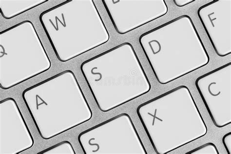 An Extremely Close Up Computer Keyboard Keys Stock Image Image Of