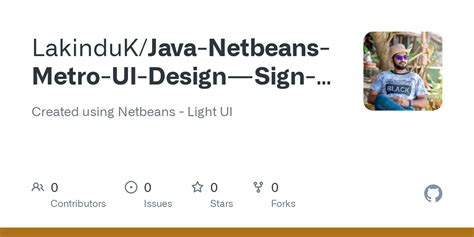 Github Lakindukjava Netbeans Metro Ui Design Sign Up Example 2017