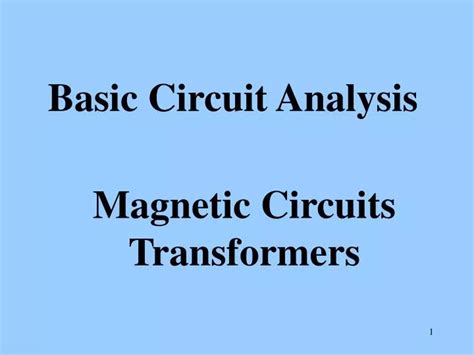 PPT Basic Circuit Analysis PowerPoint Presentation Free Download ID 1408387