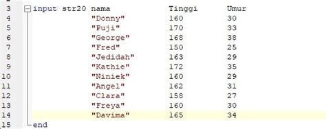 Do File Editor Column Mode Selection Cahaya Semesta Curahanhati
