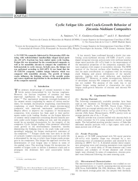 Pdf Cyclic Fatigue Life And Crack Growth Behavior Of Microstructurally Small Cracks In