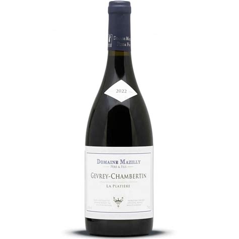 Achat Gevrey Chambertin 2022 La Platière Vin Rouge Bourgogne Mazilly