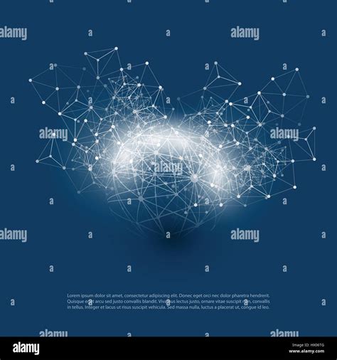 Cloud Computing And Networks Concept Abstract Global Digital Network