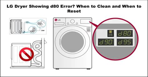 LG Dryer Showing D80 Error Clean The Vent First Then Try This Fix In 2025