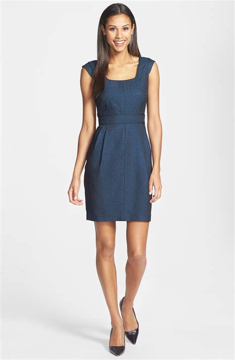 Marc New York By Andrew Marc Metallic Jacquard Sheath Dress Nordstrom