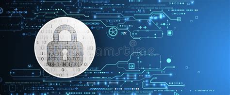 Cyber Security Or Network Protection System Privacy Stock Vector Illustration Of Binary