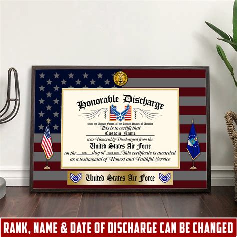 Us Air Force Poster 16x12in Proud Us Veteran
