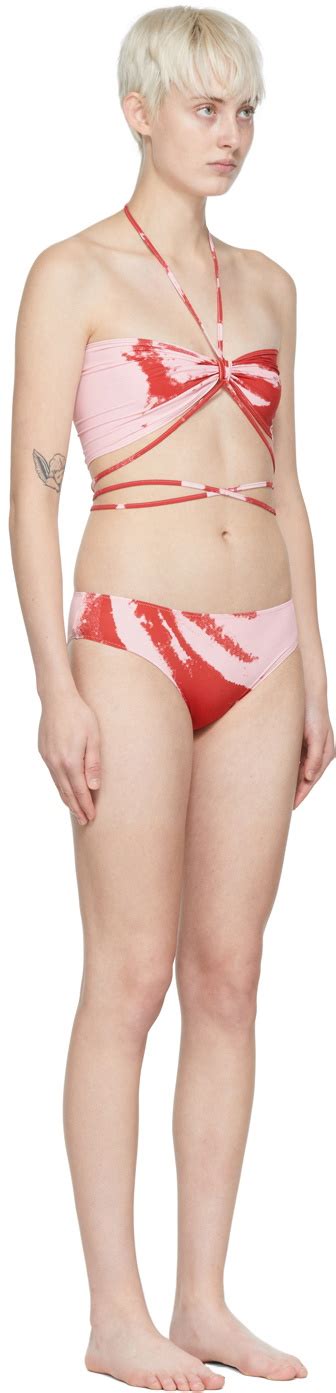 Ioannes Red Polyester Bikini Ioannes