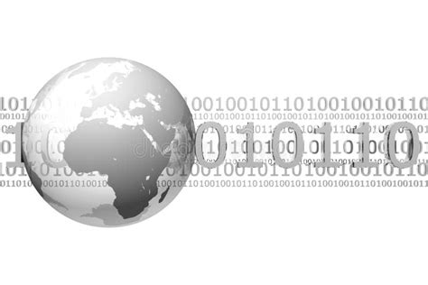 Binary Code And Globe Stock Illustration Illustration Of Digital 6002489