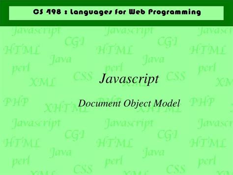 Ppt Javascript Powerpoint Presentation Free Download Id6598462