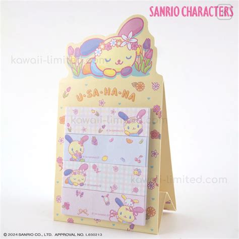 Japan Sanrio Sticky Notes Stand Usahana Daze Chill Time Kawaii Limited