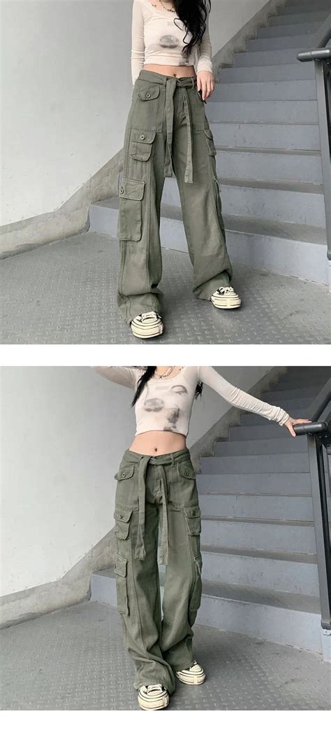 울트라패션 그루카 와이드 카고 팬츠 민지 바지 레트로 Y2k 패션