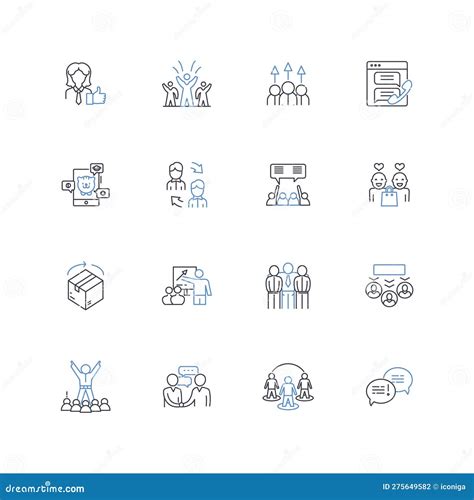 Patron Assistance Line Icons Collection Helpdesk Support Assistance Customer Service