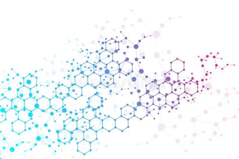 Modern Futuristic Background Of The Scientific Hexagonal Pattern Virtual Abstract Background