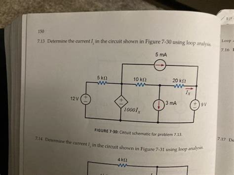 Solved 713 Determine The Current Ix In The Circuit Shown In