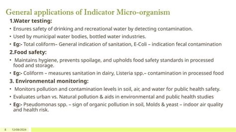 Indicator Microorganisms Microbiologypptx