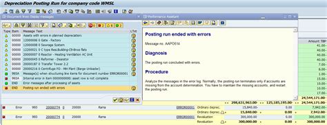 Getting Error During Depreciation Run Afab Sap Community
