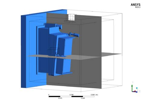 Box Section View The Temperature Distribution Results Calculated By