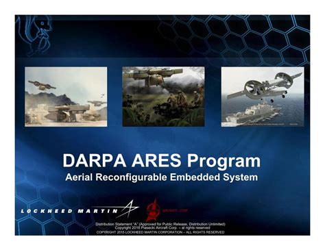 darpa ares program aerial reconfigurable embedded system vertical flight library and store