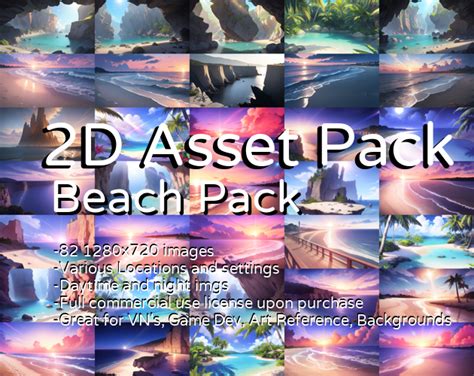 Beach 2d Asset Pack By Straw Lion