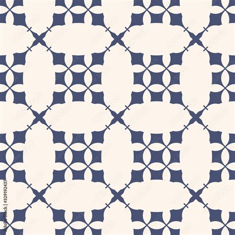 Vector Abstract Geometric Seamless Pattern With Curved Lines Rounded Grid Net Mesh Lattice