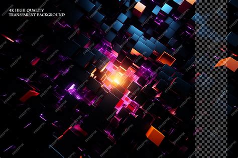 Premium Psd A Wallpaper Of An Abstract Tech Pattern With Glowing