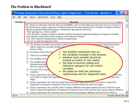Ppt Hierarchical Binary Logistic Regression Powerpoint Presentation