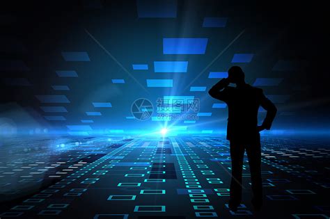 未来背景下方形复合图像的合成图象计算计算机正方形困惑绘图思维技术辉光黑色蓝色高清图片下载 正版图片321998384 摄图网