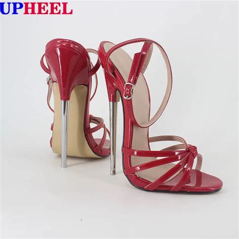 Upheel Summer Extreme High Heel 18cm Hi Heel Black Patent Sexy Fetish
