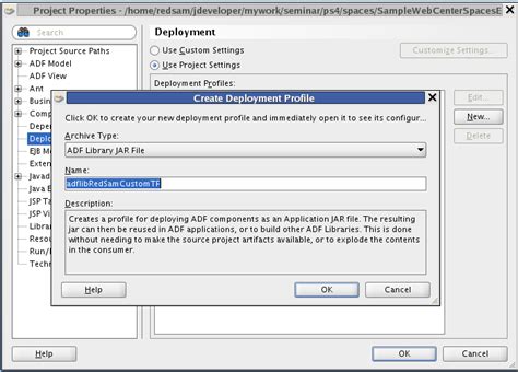 andrej baranovskij blog wrong deployment profile to extend webcenter