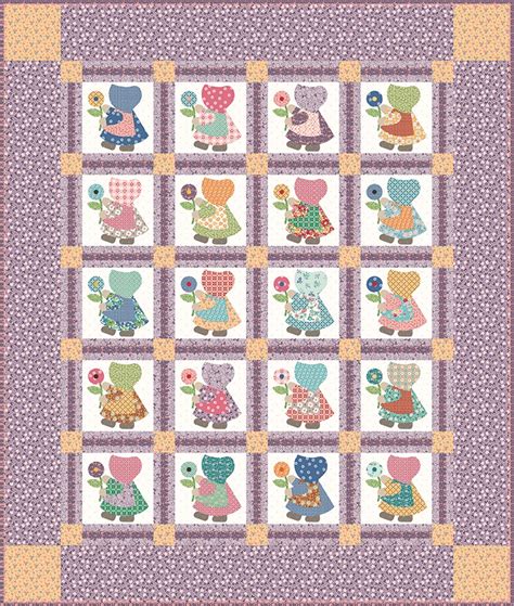 Sunbonnet Sue Printable Pattern 210 Sunbonnet Sue Applique Quilt