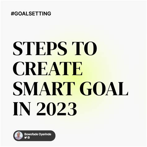 How To Write A Smart Goal