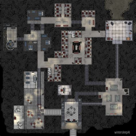 Map Asteroid Mining Base [40x40] 100 Dpi