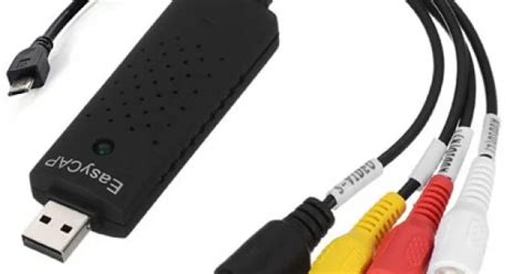 مبدل تصویر و صدا EasyCAP UVC FPV V2 همراه کابل USB و کابل OTG مخصوص کامپیوتر و لپ تاپ و موبایل و