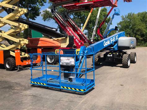 2019 Genie S65xc Telescopic Straight Boom Lift Aerial Lift With Jib Arm
