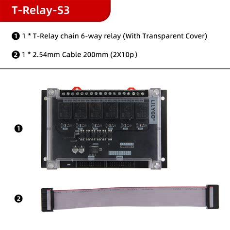 Lilygo® T Relay S3 Esp32 S3 6 Way Relay Esp32 S3 Wroom 1u Development Board Expandable Lcd