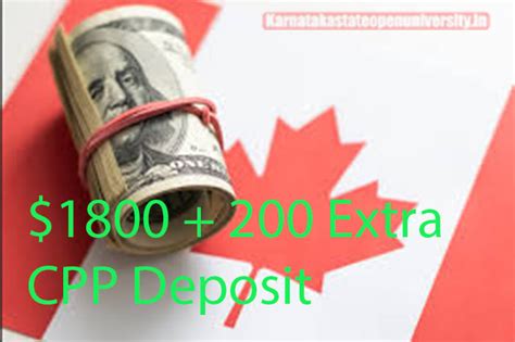 1800 200 Extra Cpp Deposit 2025 Approved Check Eligibility And Payment Date