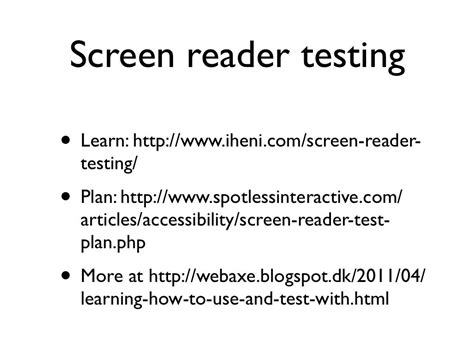 Screen Reader Testing Learn Iheni Screen Reader