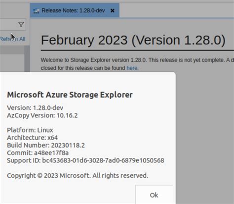 An Error Reminder Dialog Pops Up When Opening Storage Explorer By Snap For The First Time