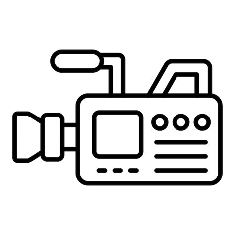 비디오 카메라 아이콘 프리미엄 벡터