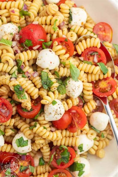 The Best Caprese Pasta Salad Little Sunny Kitchen