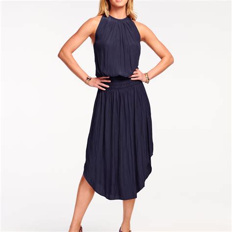 Audrey Smocked Midi Dress In Ivory Ramy Brook