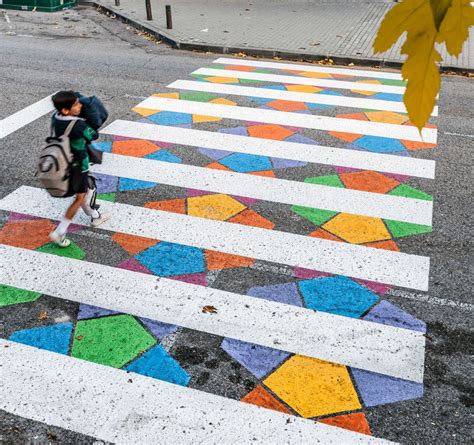 Madrids Crosswalks Turned Into Colorful Works Of Art By Bulgarian