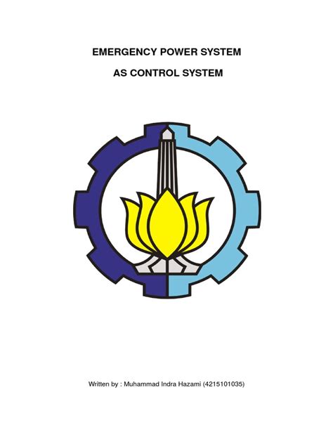 Emergency Power System Pdf Control Theory Electric Power System